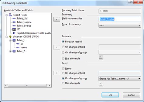 Crystal Reports How To Make A Sum Of Total For Each Id Stack Overflow