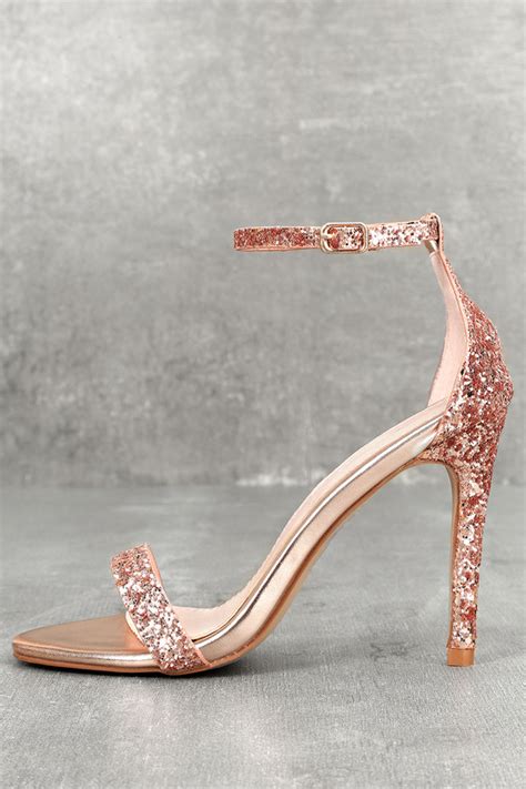 Stunning Silver Heels Champagne Heels Ankle Strap Heels Lulus