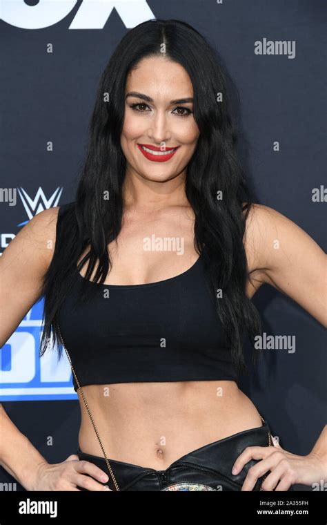 Los Angeles Usa 04th Oct 2019 Nikki Bella Wwe 20th Anniversary