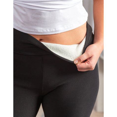 Trofe Thermo Leggins Mfleece Bagsid Sort Style 54215 Anni Thing