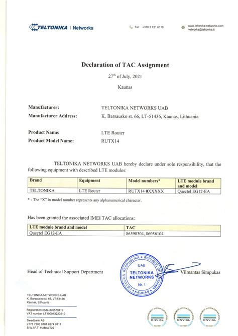 RUTX14 TAC Codes Teltonika Networks Wiki