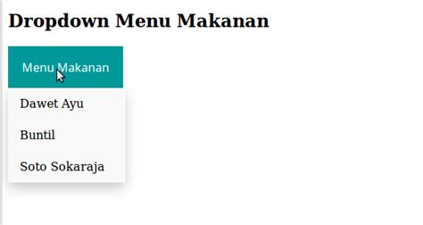 Belajar CSS CSS Dropdown Dian Putriana