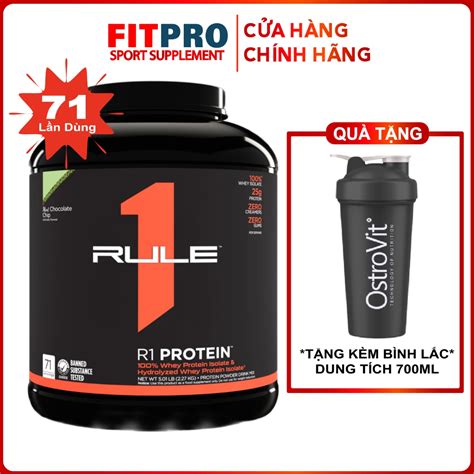 Sữa Tăng Cơ Rule 1 Whey Protein Isolate And Hydrolyzed 5lbs 23kg Bổ