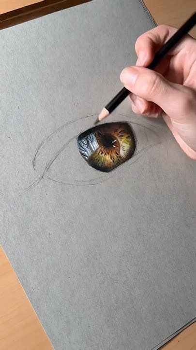 The Start Of An Eye 👁️ Shorts Eyedrawing Coloredpencils Youtube
