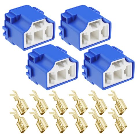 Buy Be In Your Mind 4pcs 3 Pin H4 Headlight Sockets Replacement 3 Pin Connector Plug Socket 90