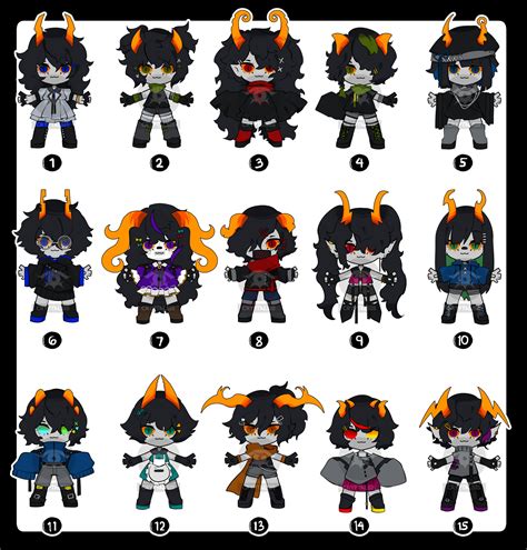 Open 1315 Homestuck Troll Adopts Batch 2 By Cryptalsis On Deviantart