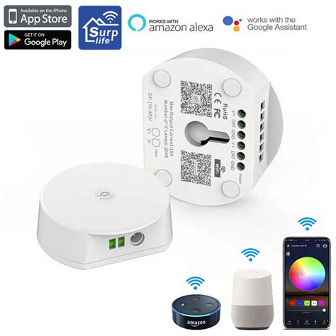 DC12 48V Alexa WiFi APP Controlled RF SPI UFO LED Controller