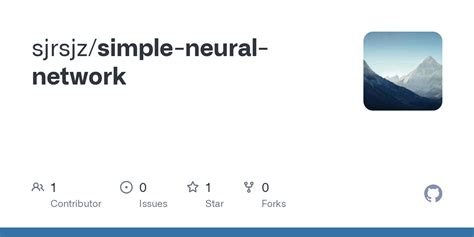 Github Sjrsjzsimple Neural Network