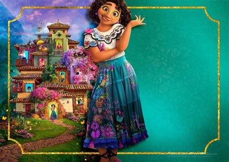 Fundo Convite Encanto Mirabel Artofit
