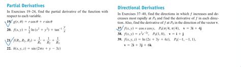 Solved Partial Derivatives In Exercises 19 24 Find The