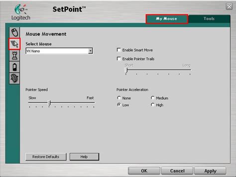 Customizing My Vx Nano Mouse With Logitech Software Setpoint
