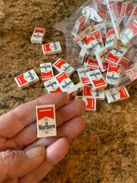 Resin Fake Cigarettes Pack Of Smokes Dollhouse Miniature Diorama Etsy