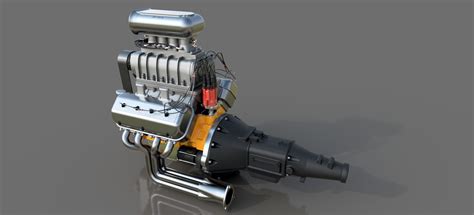 3d 1st Gen Hemi Engine Turbosquid 1284750