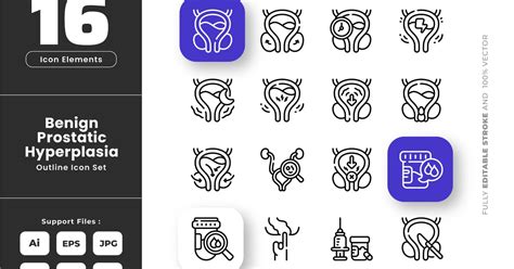 Bph Icon Benign Prostatic Hyperplasia Disease Icons Ft Bph And Benign