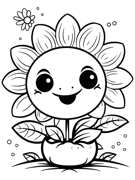 Coloriage Fleur Noir Et Blanc