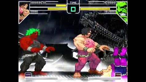 Capcom Fighting Evolution Max Hugo And Andore Jr Vs Honda And Blanka 12 19 14 Youtube