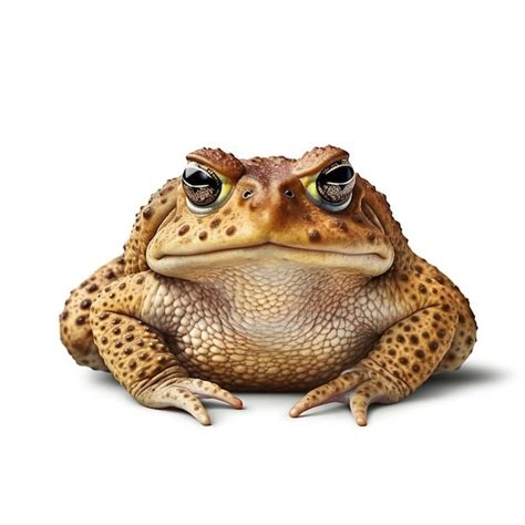 Premium Ai Image A Toad Isolated On White Background With Shadow