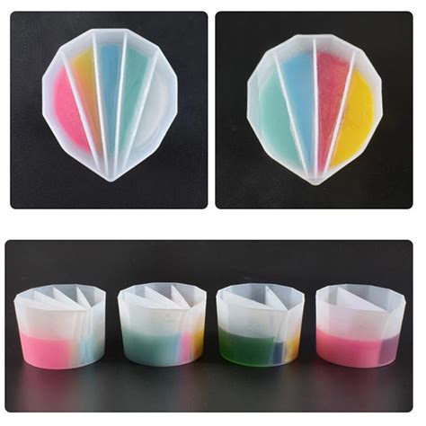 2345 그리드 실리콘 토너 컵 믹싱 컵 재사용 가능한 페인트 부어 컵 아크릴 페인트 수지 주조 Diy 에폭시 수지 도구 Aliexpress