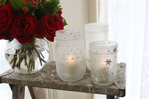 Frosted Mason Jar Votives A Beautiful Mess