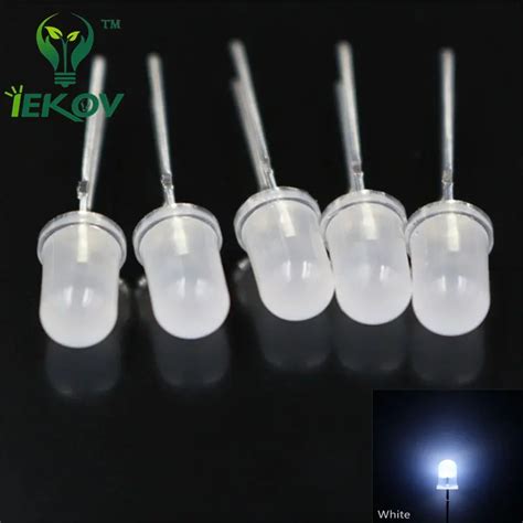 1000pcs LED 5mm Diffused LED White 5K MCD Bulb Light Urtal Bright Led