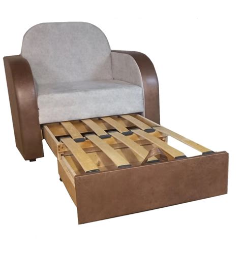Кресло Кровать Alexmebel Релакс 950х760 мм Белый Коричневый купить онлайн на Rozetka