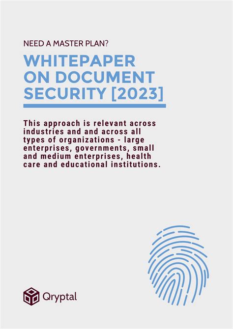 New Whitepaper On Document Security Now Available For Download