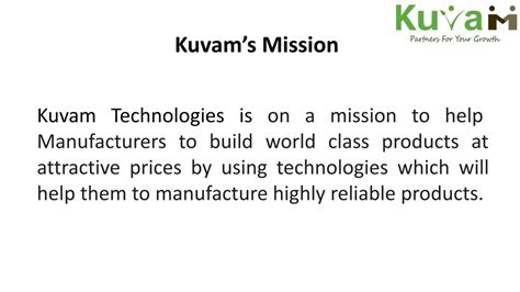 Ppt Welcome To Kuvam Technologies Powerpoint Presentation Free Download Id12430164