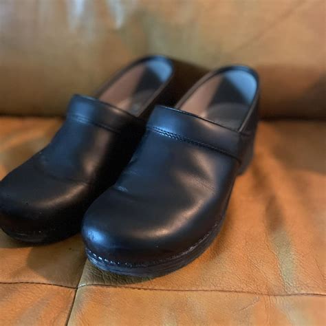 Black Dansko Clogs Worn Twice The Footbed Isn T Depop