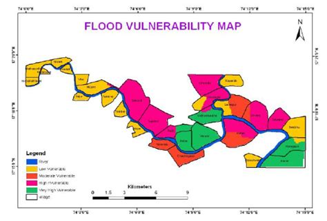 Flood Vulnerability Map Of Study Area Download Scientific Diagram