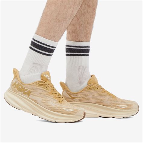 Hoka One One M Clifton 9 Wheat And Shifting Sand End Gb