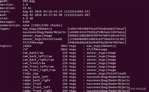 使用nuscenes数据集生成ros Bag文件:深度学习与机器人操作的桥梁 使用nuscenes数据集生成ros Bag文件:深度学习与机器人操作的桥梁