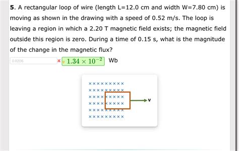 A Rectangular Loop Of Wire Length L Cm And Chegg