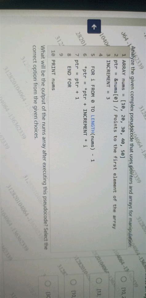 Analyze The Given Complex Pseudocode That Studyx Analyze The Given Complex Pseudocode That Studyx