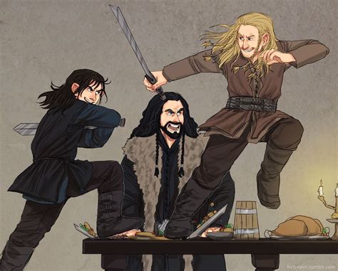 Thorin Oakenshield Fili And Kili Hobbit Fanart J R R Tolkien The
