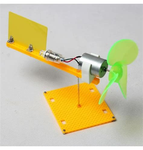 풍력발전기 소형 풍력 터빈 모델 Diy 키트 마이크로 발전기 Dc 모터 블레이드 Led 홀 티몬