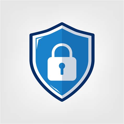 Shield With Padlock Icons Flat Design Style Security Concept 551445