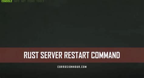 Rust Server Restart Command Hints And Tips Admin Commands