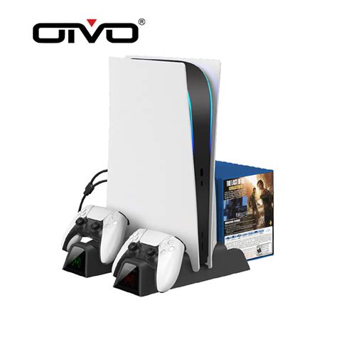 Oivo现货ps5游戏主机散热底座全兼容光驱版ps5手柄双充收纳碟架 阿里巴巴