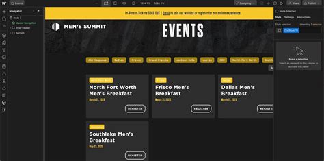 Desktop Breakpoint Goes Past Right Tool Bar General Forum Webflow
