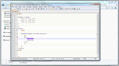 Php Tutorial Embed Image Source In Html Hide Image Location Youtube