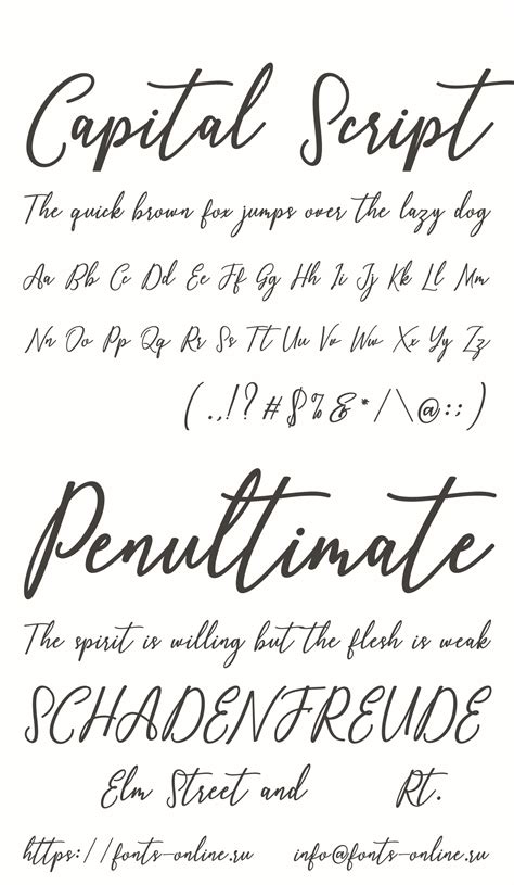 Capital Script Font