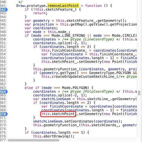 can t call removelastpoint after using appendcoordinates to reopen a