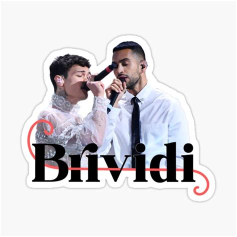 Brividi Mahmood E BLANCO Sticker By RayxStuff Redbubble