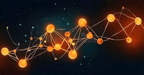 Flowing Neural Network With Glowing Nodes Connecting And Disconnecting