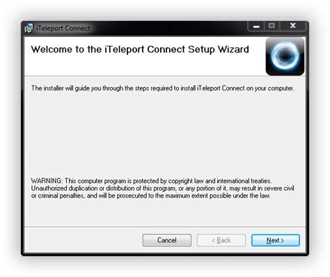 ITeleport Connect Windows Setup