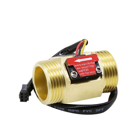 1inch Water Brass Hall Effect Water Flow Sensor Flowmeter 2 50l Min