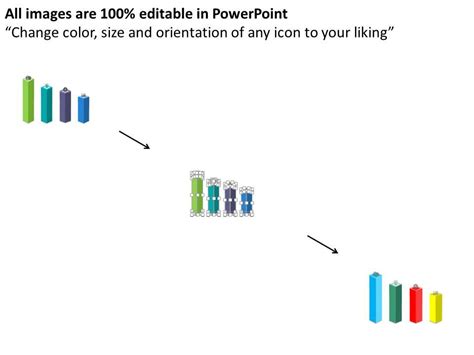 Bar Chart With Arrow And Business Icons Flat Powerpoint Design Presentation PowerPoint Images