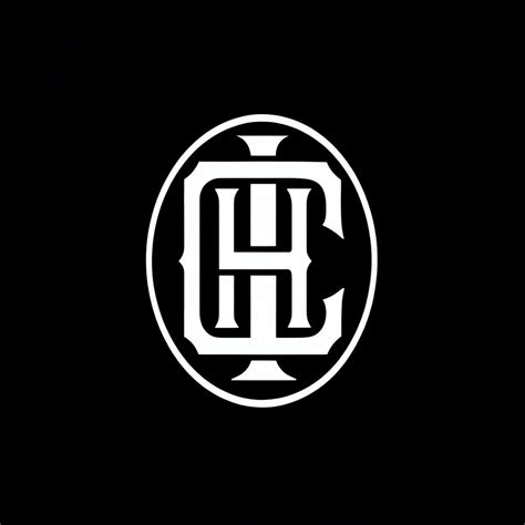 Minimalist Monochromatic Interlocked Thcl Logo Design Monogram Playground