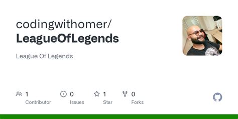 GitHub Codingwithomer LeagueOfLegends League Of Legends
