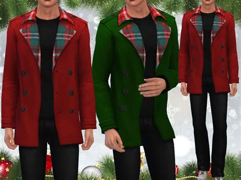 Saliwa S Male Sims Xmas Special Coat Outfit Coat Outfits Sims Outfits